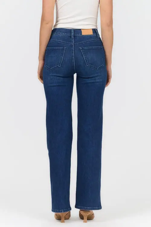 DEAR JOHN Margot Mid Rise Straight Leg Jeans