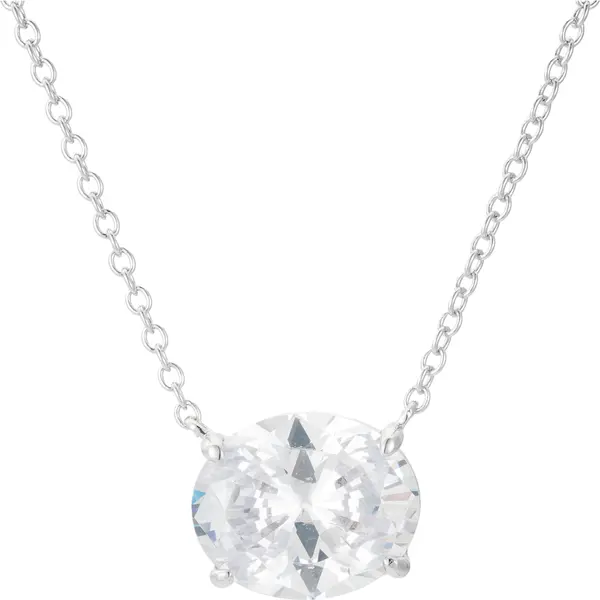 UNTAMED PETALS Halo Crystal Pendant - Metallic Silver