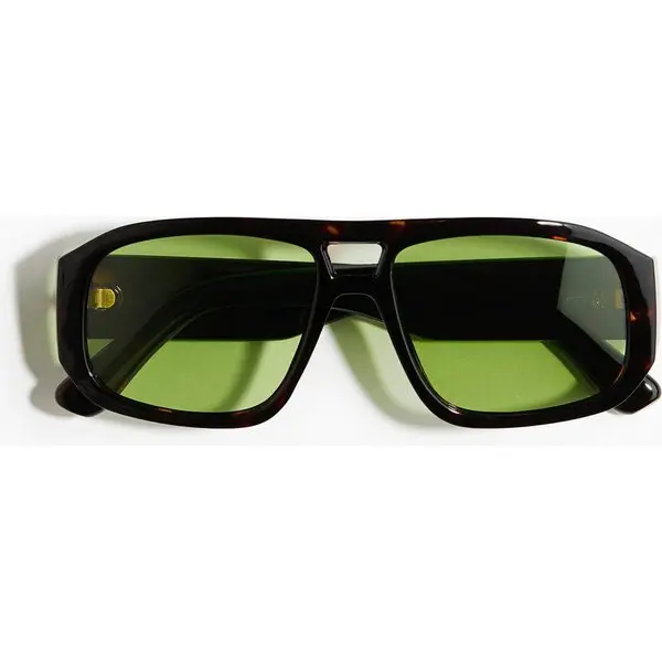 H&M Tortoiseshell Aviator Sunglasses With Polarized Lenses - Brown/tortoiseshell Pattern