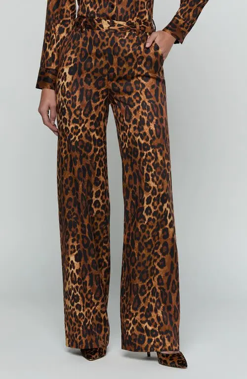 L'Agence Livvy High Waist Wide Leg Pants