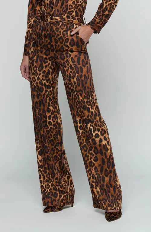 L'Agence Livvy High Waist Wide Leg Pants