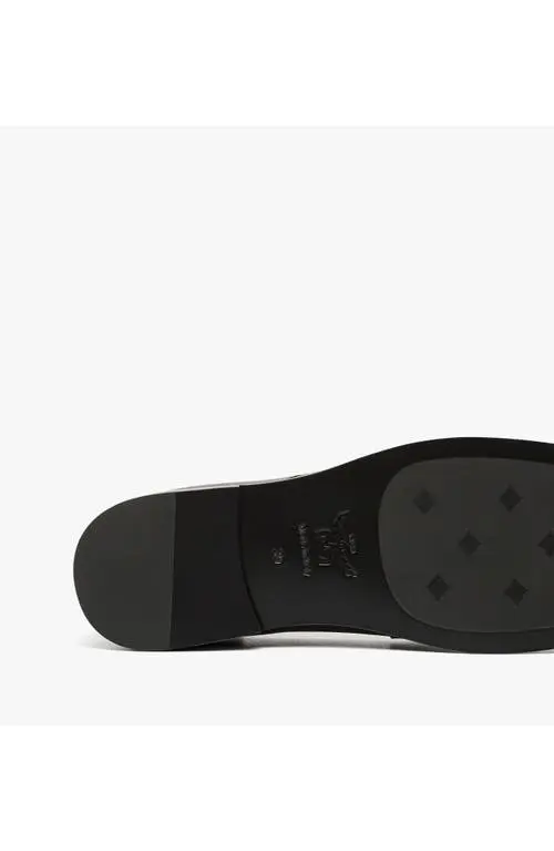 Mcm Brass Plate Loafers In Calfskin