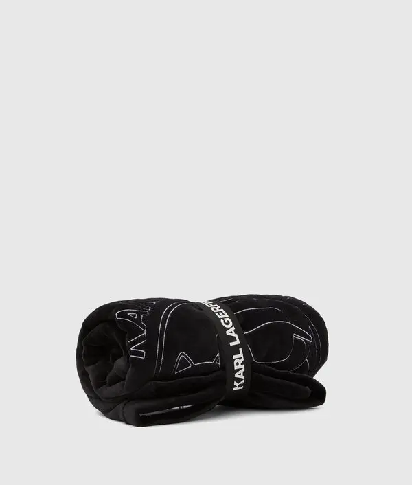 Karl Lagerfeld Baby Ikon Reversible Blanket - Black