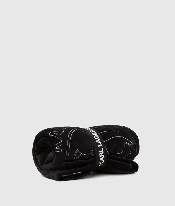 Karl Lagerfeld Baby Ikon Reversible Blanket - Black