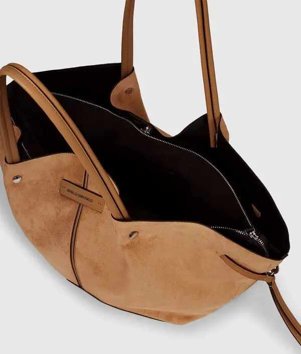 Karl Lagerfeld K/pierced Medium Faux-suede Tote Bag