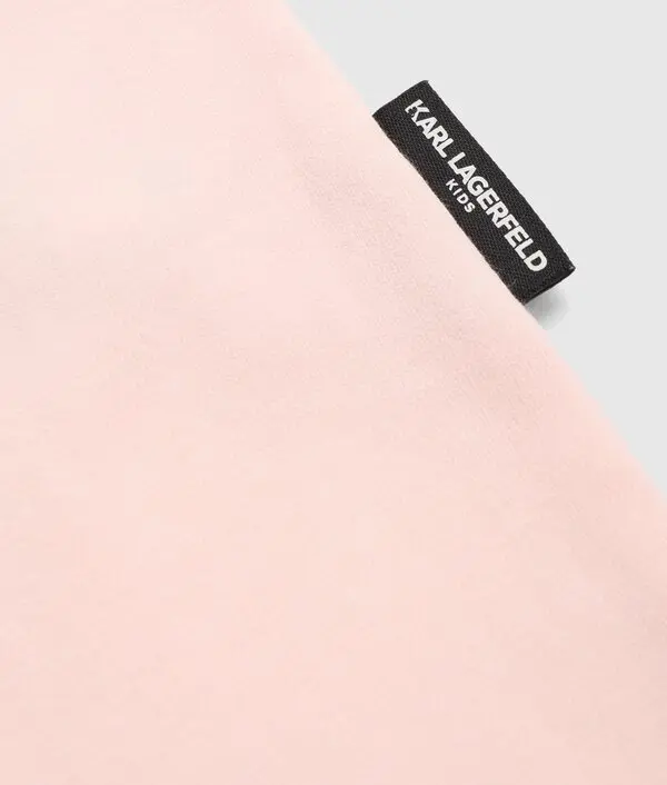 Karl Lagerfeld Baby Ikon Choupette Dress And Leggings Set - White/pink