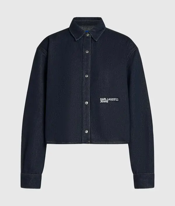 Karl Lagerfeld Glitter Denim Shirt