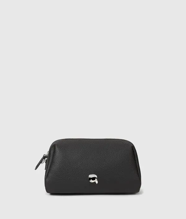 Karl Lagerfeld Ikon Pebble Vanity Case - Black