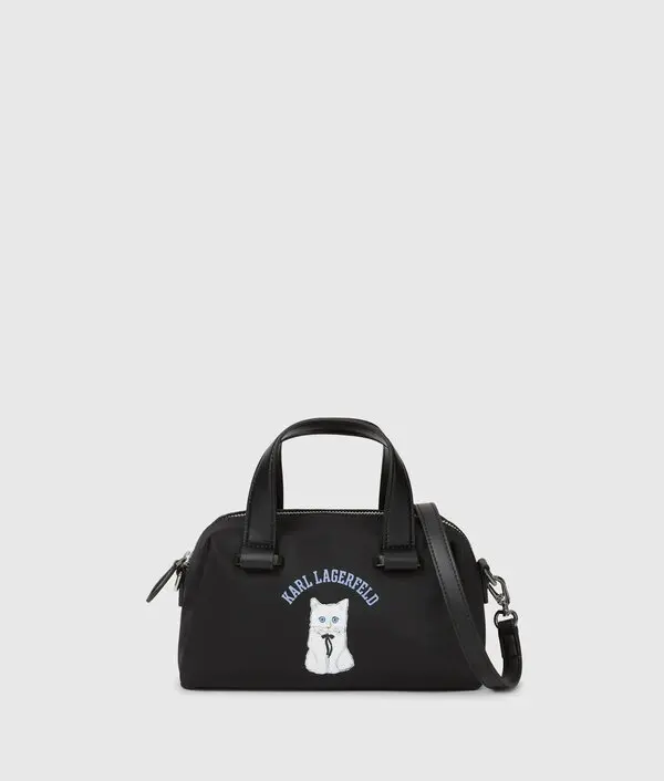 Karl Lagerfeld Ikon Choupette Small Satchel Bag - Black