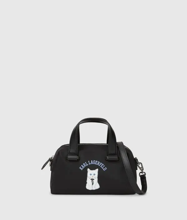 Karl Lagerfeld Ikon Choupette Small Satchel Bag - Black