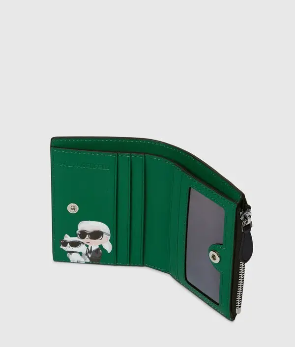 Karl Lagerfeld Ikon Pebble Small Bifold Wallet
