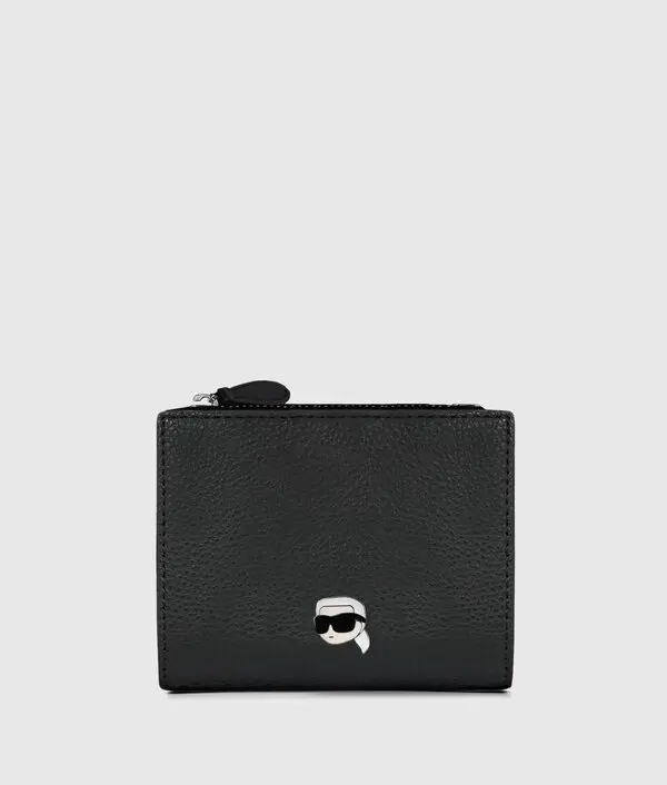Karl Lagerfeld Ikon Pebble Small Bifold Wallet
