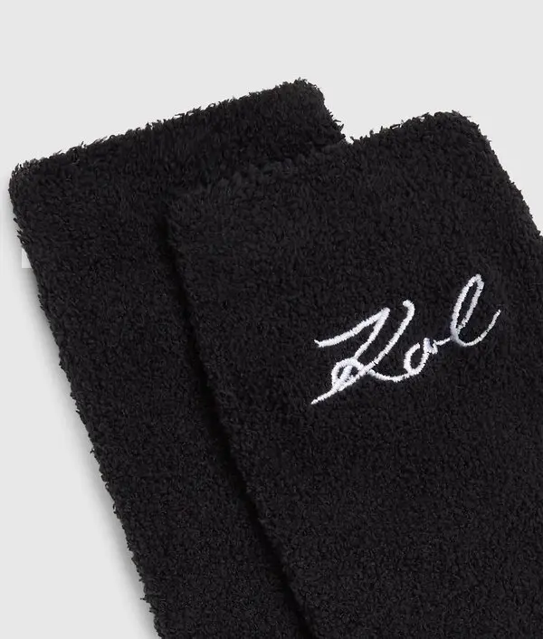 Karl Lagerfeld Signature Fluffy Socks