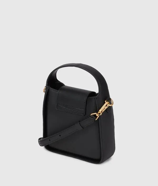 Karl Lagerfeld Signature Hobo Bag - Black/gold