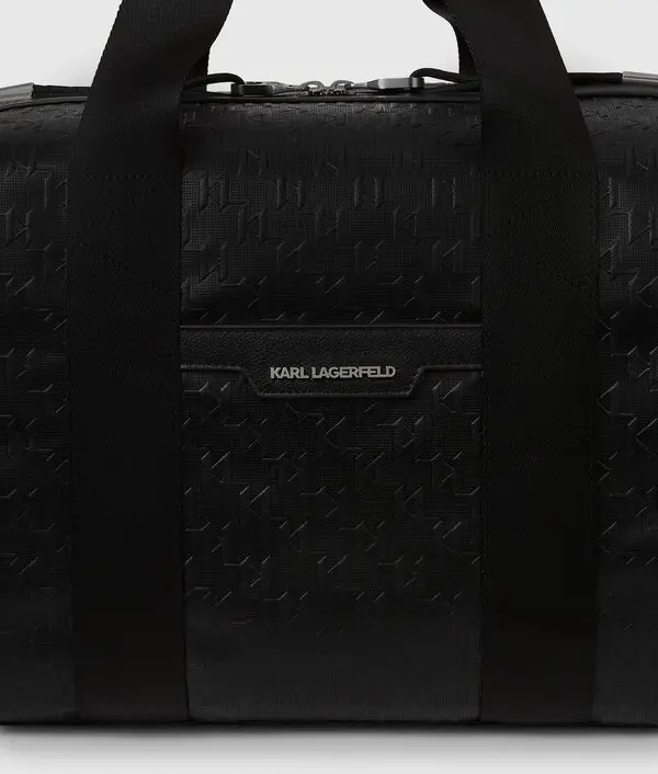 Karl Lagerfeld K/monogram Perforated Weekender Bag