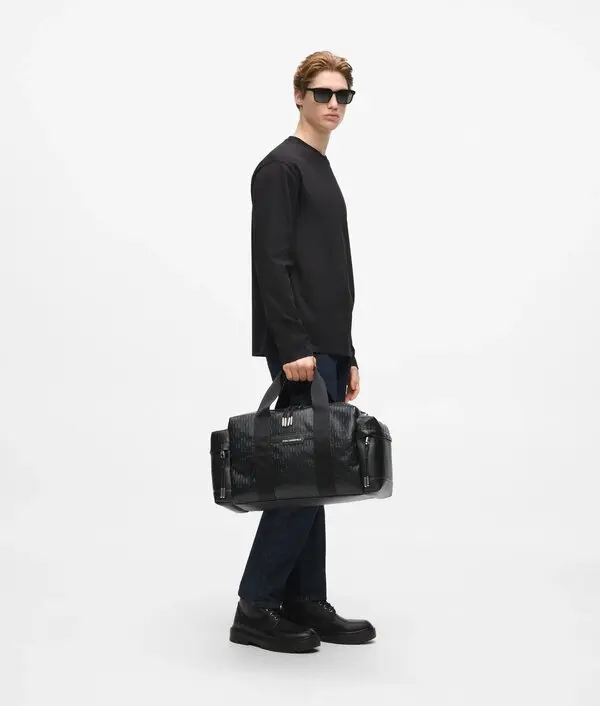 Karl Lagerfeld K/monogram Perforated Weekender Bag