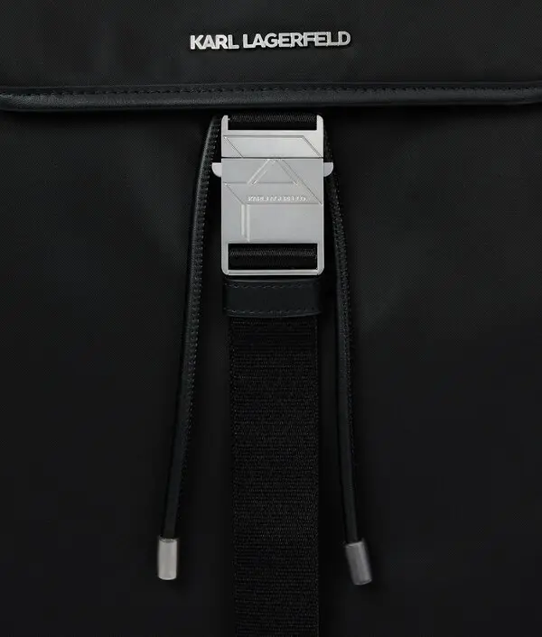 Karl Lagerfeld K/nylon Buckle Backpack