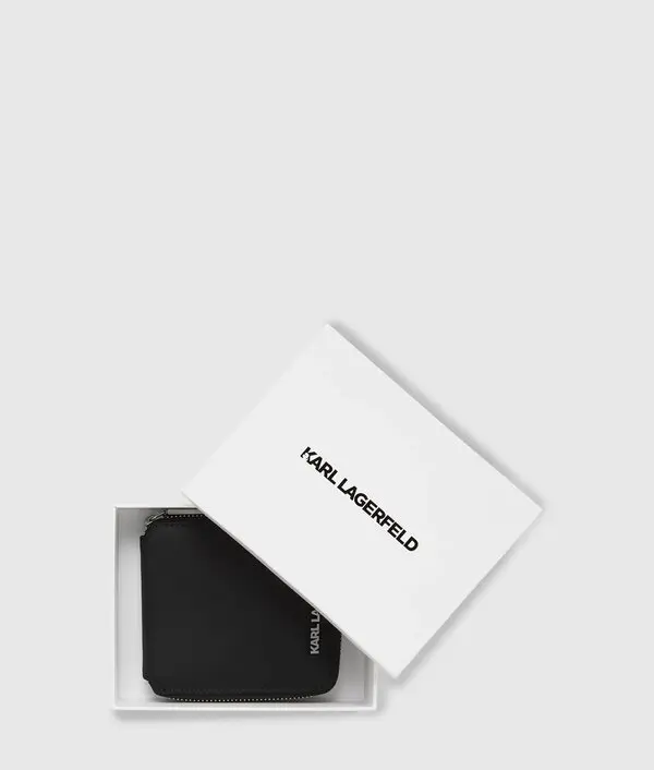 Karl Lagerfeld K/nylon Logo Pin Wallet