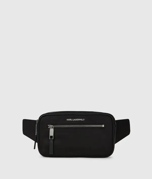 Karl Lagerfeld K/nylon Buckle Belt Bag - Black