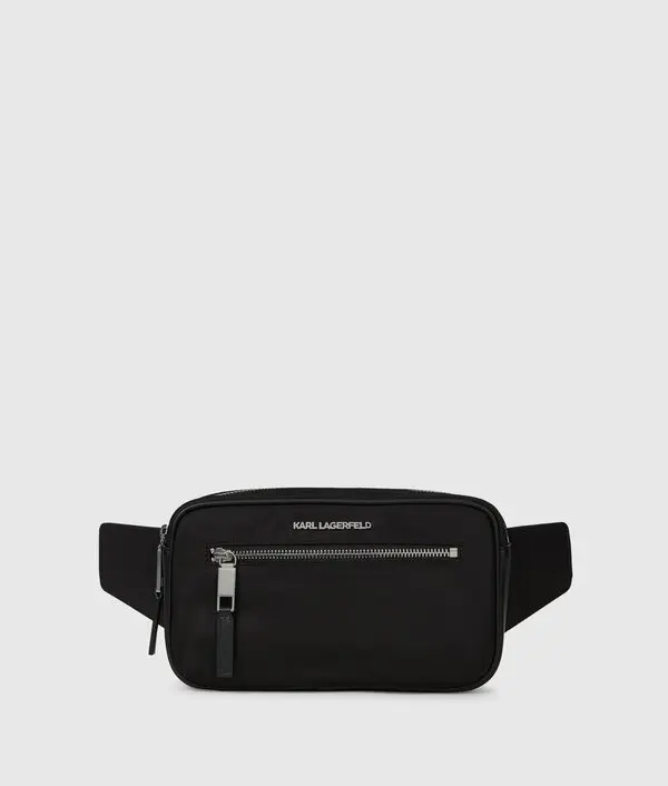 Karl Lagerfeld K/nylon Buckle Belt Bag - Black
