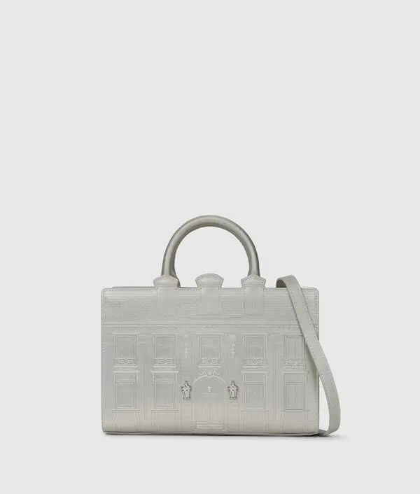Karl Lagerfeld Rue St-guillaume Metallic Satchel Bag