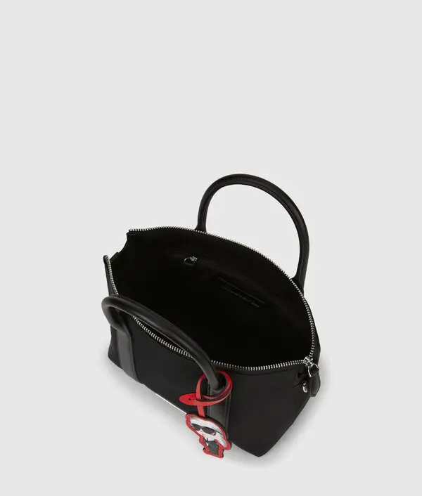 Karl Lagerfeld Nylon Ikon Small Charm Tote Bag