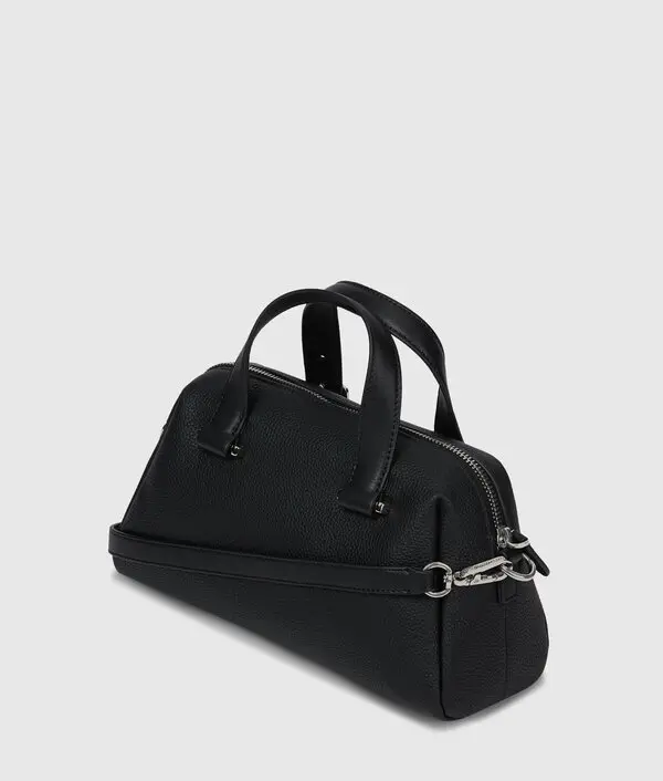 Karl Lagerfeld Ikon Pebble Small Charm Satchel Bag