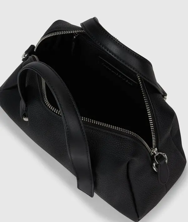 Karl Lagerfeld Ikon Pebble Small Charm Satchel Bag