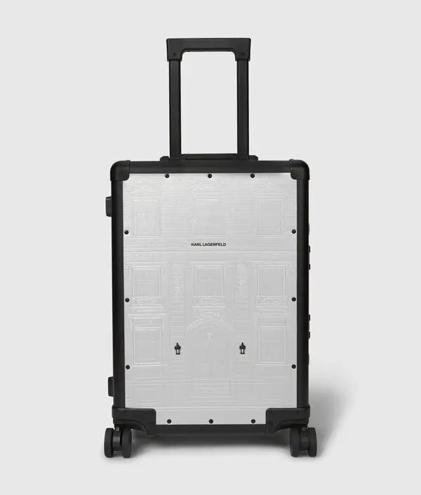 Karl Lagerfeld Rue St-guillaume Metallic Trolley Bag - Silver