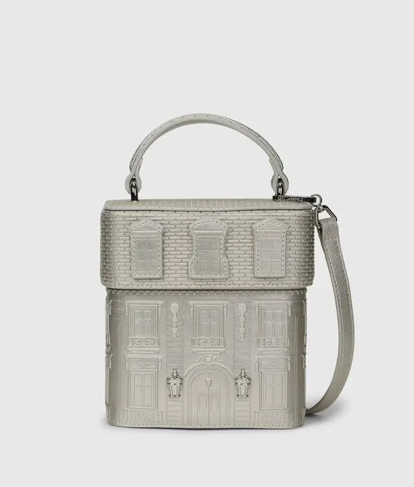 Karl Lagerfeld Rue St-guillaume Metallic Crossbody Bag