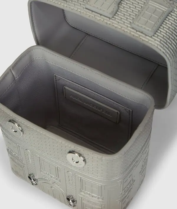 Karl Lagerfeld Rue St-guillaume Metallic Crossbody Bag