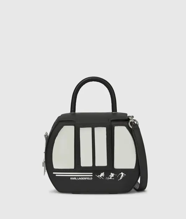 Karl Lagerfeld Ikon Gondola Top Handle Bag - Black