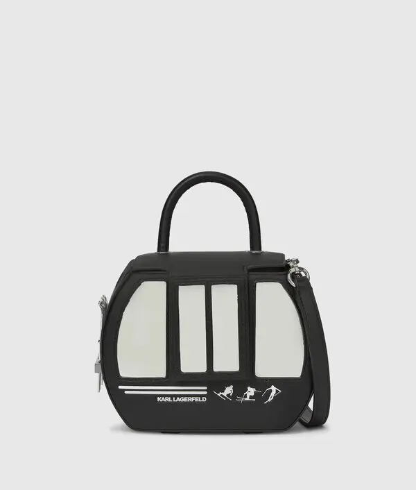 Karl Lagerfeld Ikon Gondola Top Handle Bag - Black