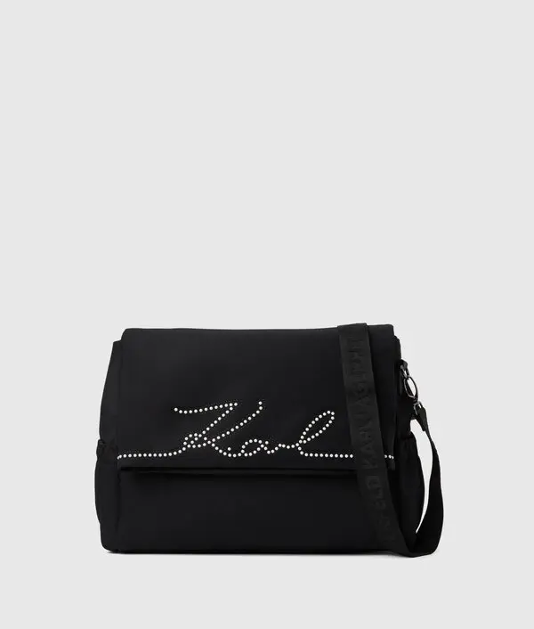 Karl Lagerfeld Baby Signature Diaper Bag - Black