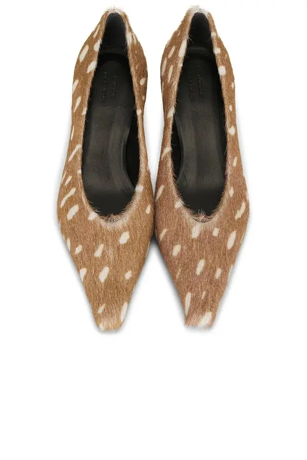 Loulou De Saison Eko Kitten Heel Pump In Brown