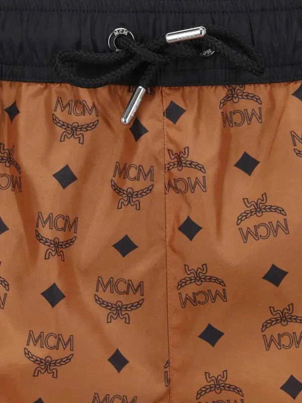 Mcm Visetos Monogram Swim Shorts