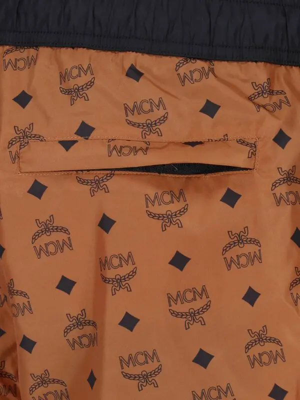 Mcm Visetos Monogram Swim Shorts