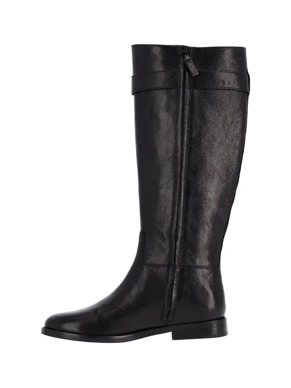 Tory Burch Lock Ridin' Leather Boots
