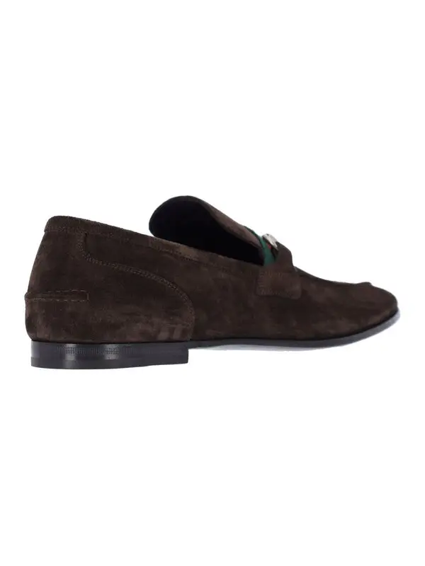 Gucci Como" Suede Loafers - Brown