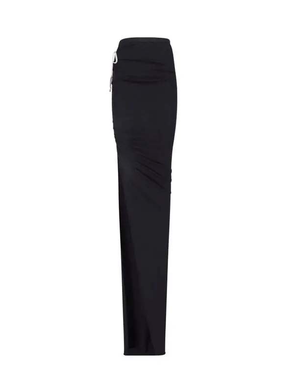 Rick Owens Maxi Cotton Skirt