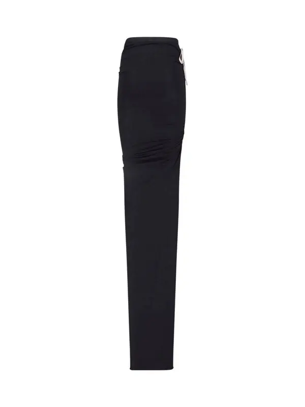 Rick Owens Maxi Cotton Skirt