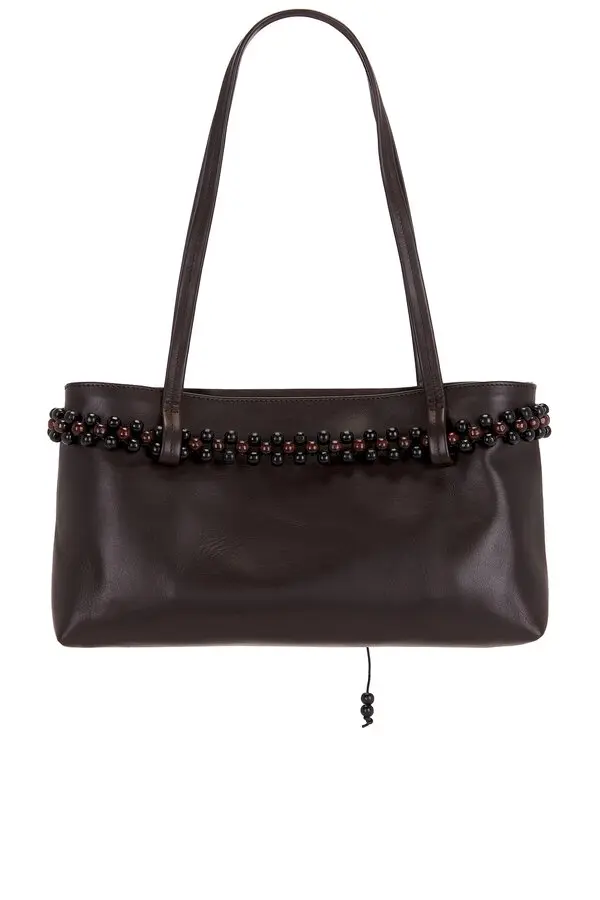 ST. AGNI Bead Belt Detail Bag In Brown