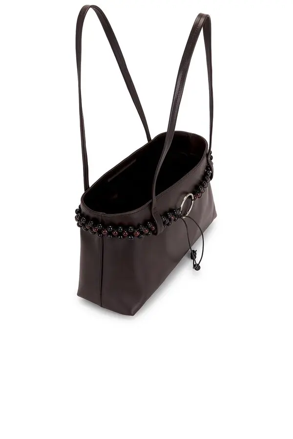 ST. AGNI Bead Belt Detail Bag In Brown