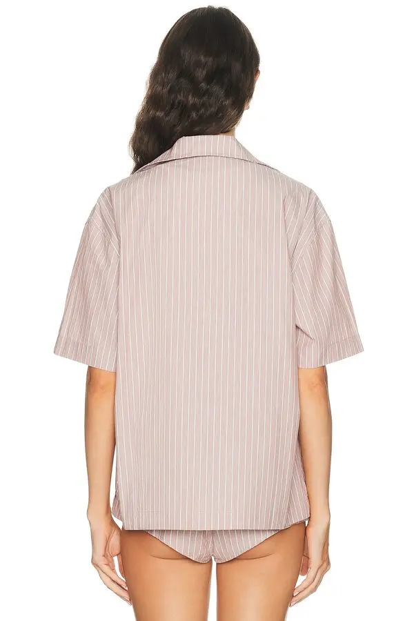 ENTIRE STUDIOS Striped Cotton Button-down Shirt