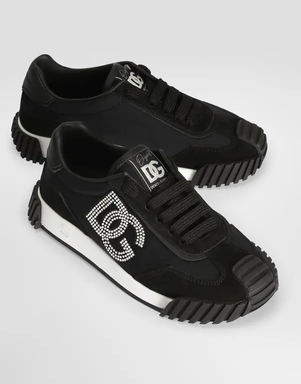 Dolce & Gabbana Dg Athletic Embellished Suede Sneakers