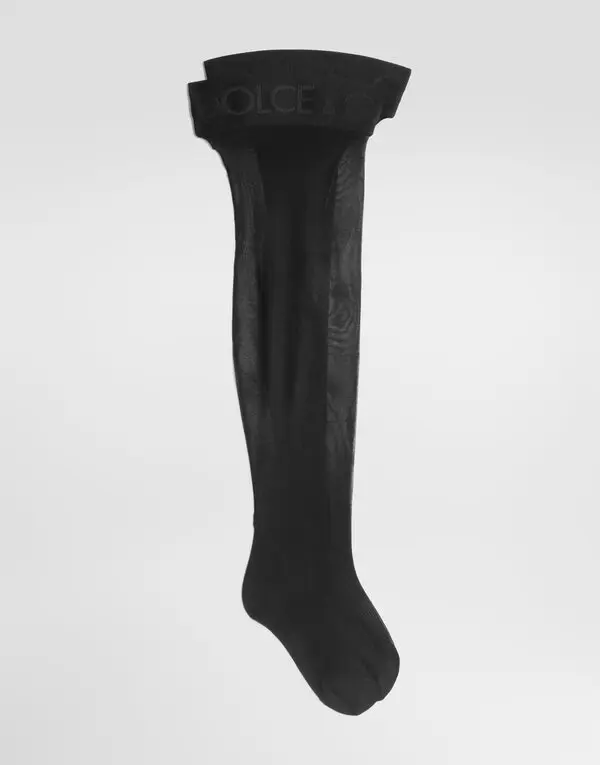 Dolce & Gabbana Hold-up Stockings With Logo