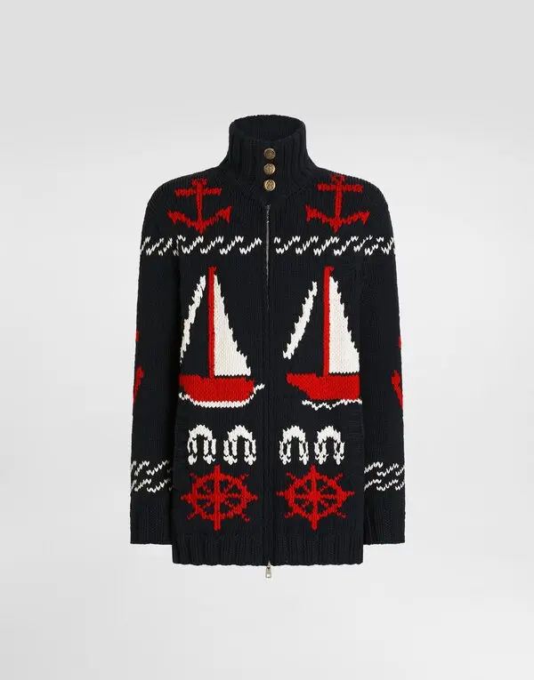 Dolce & Gabbana Cotton Intarsia Cardigan