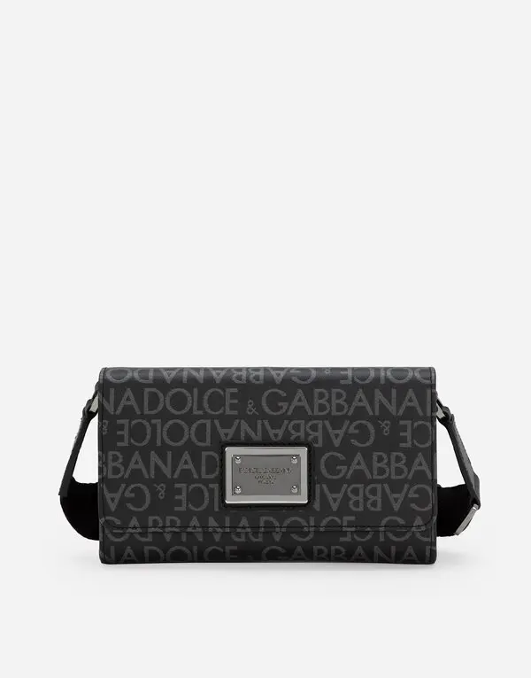 Dolce & Gabbana Coated Jacquard Crossbody Bag