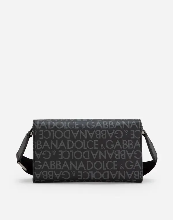 Dolce & Gabbana Coated Jacquard Crossbody Bag