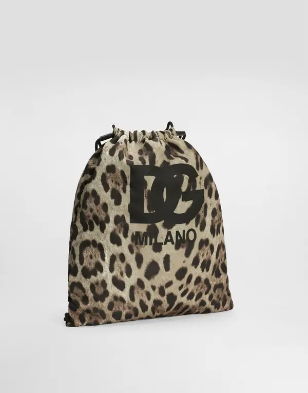 Dolce & Gabbana Leo-print Nylon Backpack